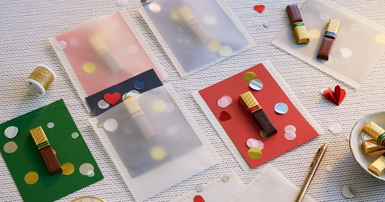 Carte de remerciement merci DIY en couleur